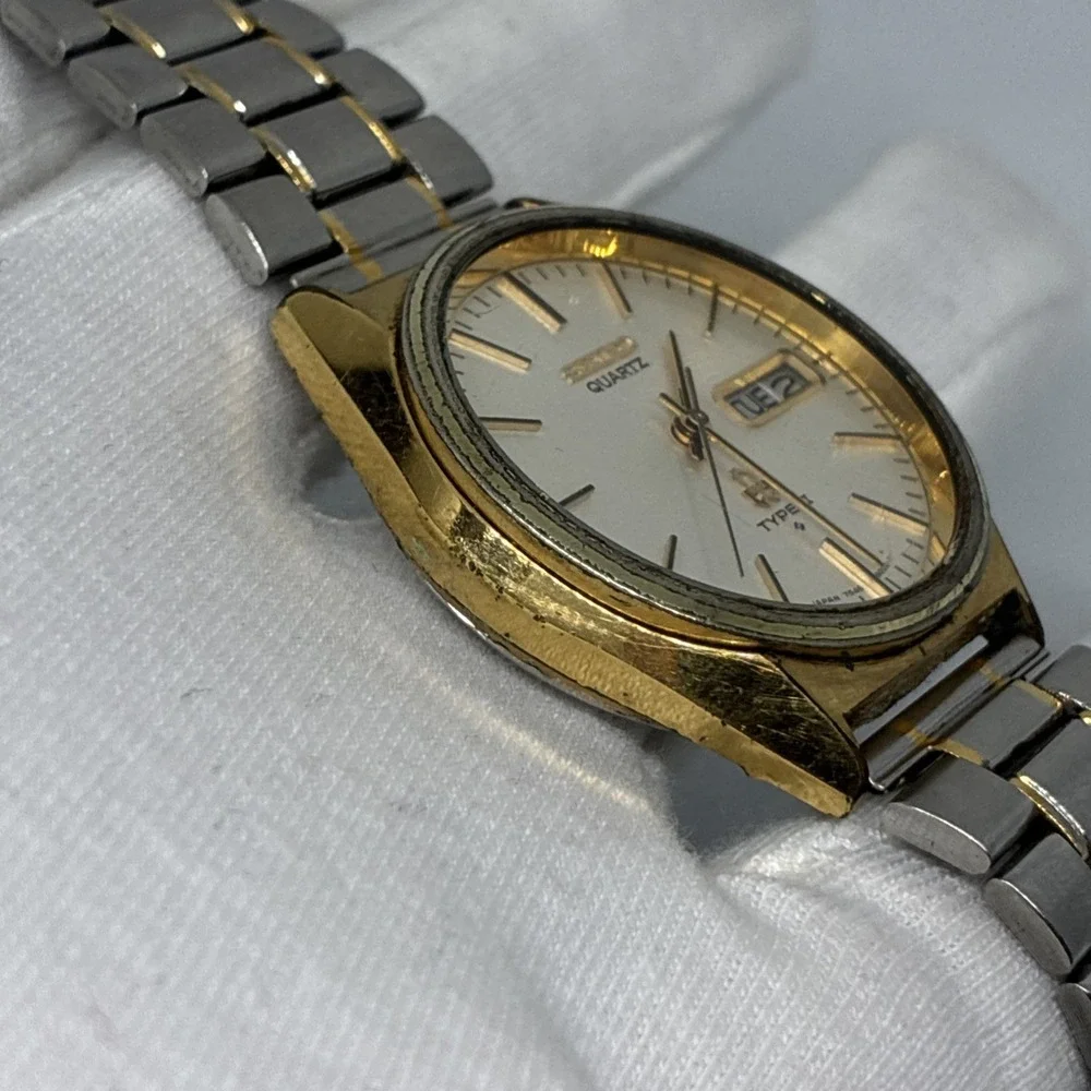 Seiko | Accessories | Seiko Type Ii Watch Men 35mm Silver Dial Gold ...